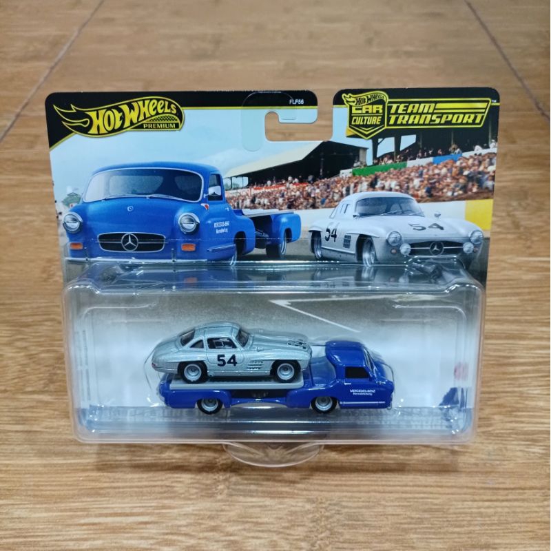Diecast Hot Wheels Team Transport Mercedes 300 SL Mercedes Blaues ...