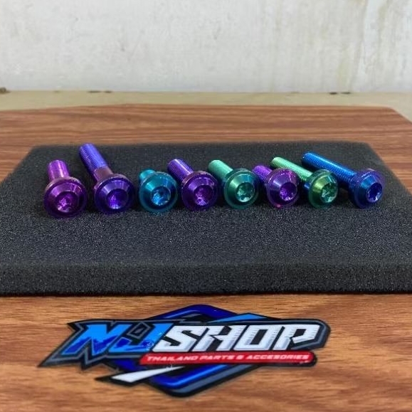 Titanium bolt m10 thread 14 grade 5 GR5 original titanium m10 x 15,20 ...