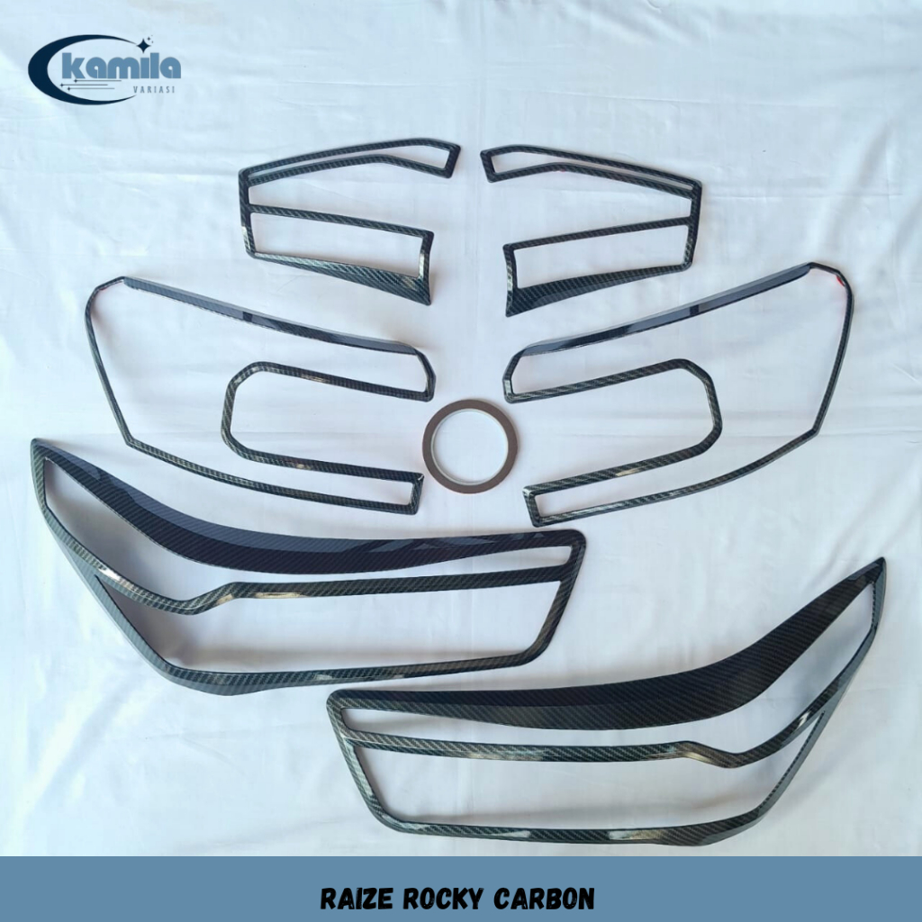 Front and Rear Garnish for Raize Rocky 2022 - 2024 Carbon Cars | Shopee ...