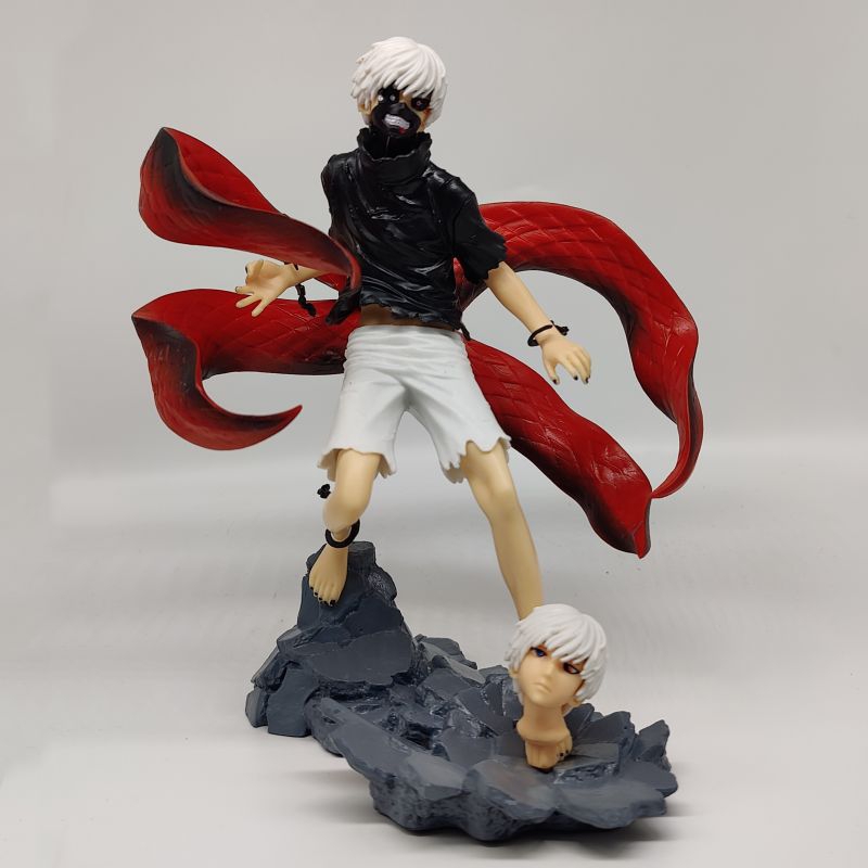 Action Figure Tokyo Ken Kaneki Ghoul Kirishima Two Heads Statue Height ...