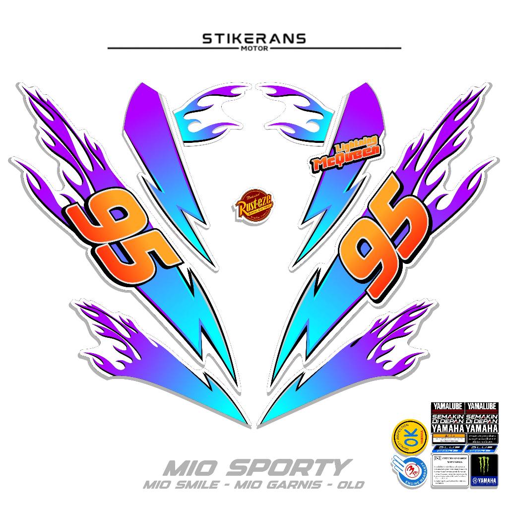 Striping STICKER MIO SPORTY MOTIF 10 / MIO SMILE / MIO URBAN / MIO ...