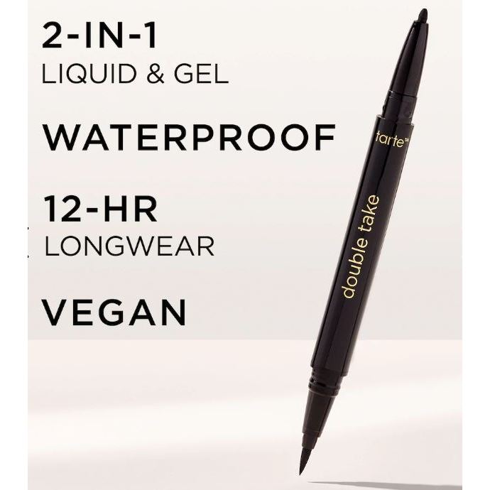 Tarte Double Take Eyeliner 2 in 1 Liquid & Gel With High Performance ...