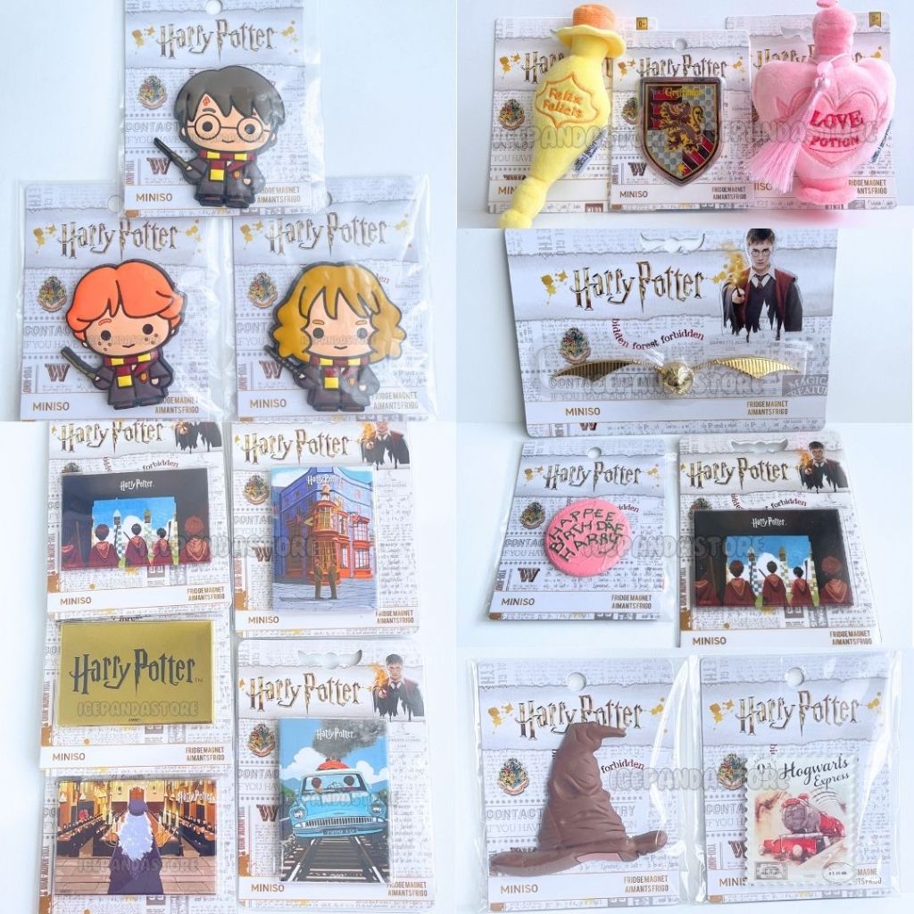 Miniso x Harry Potter Fridge Magnet - Refrigerator Sticker | Shopee ...