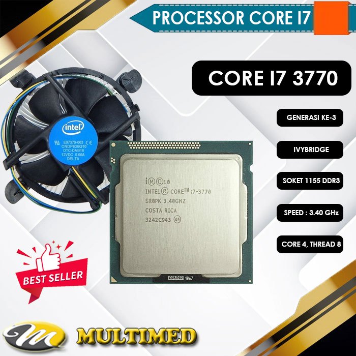 Intel Core i7 Processor 3770 Socket LGA 1155 / IvyBridge | Shopee ...