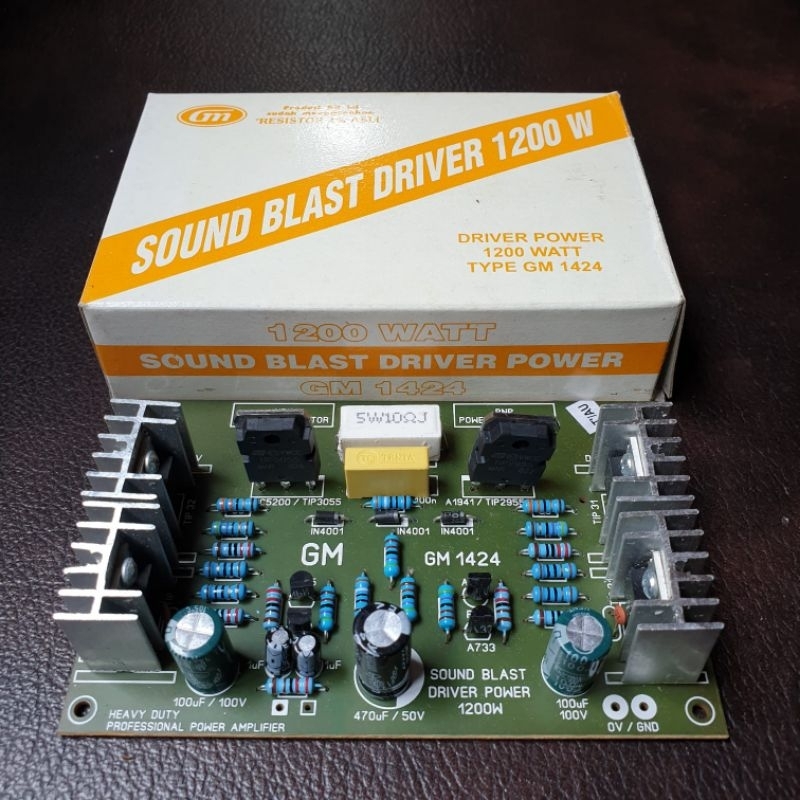 Kit Driver Power Amplifier 1200w Sound Blast gm R 1 percent ori ...