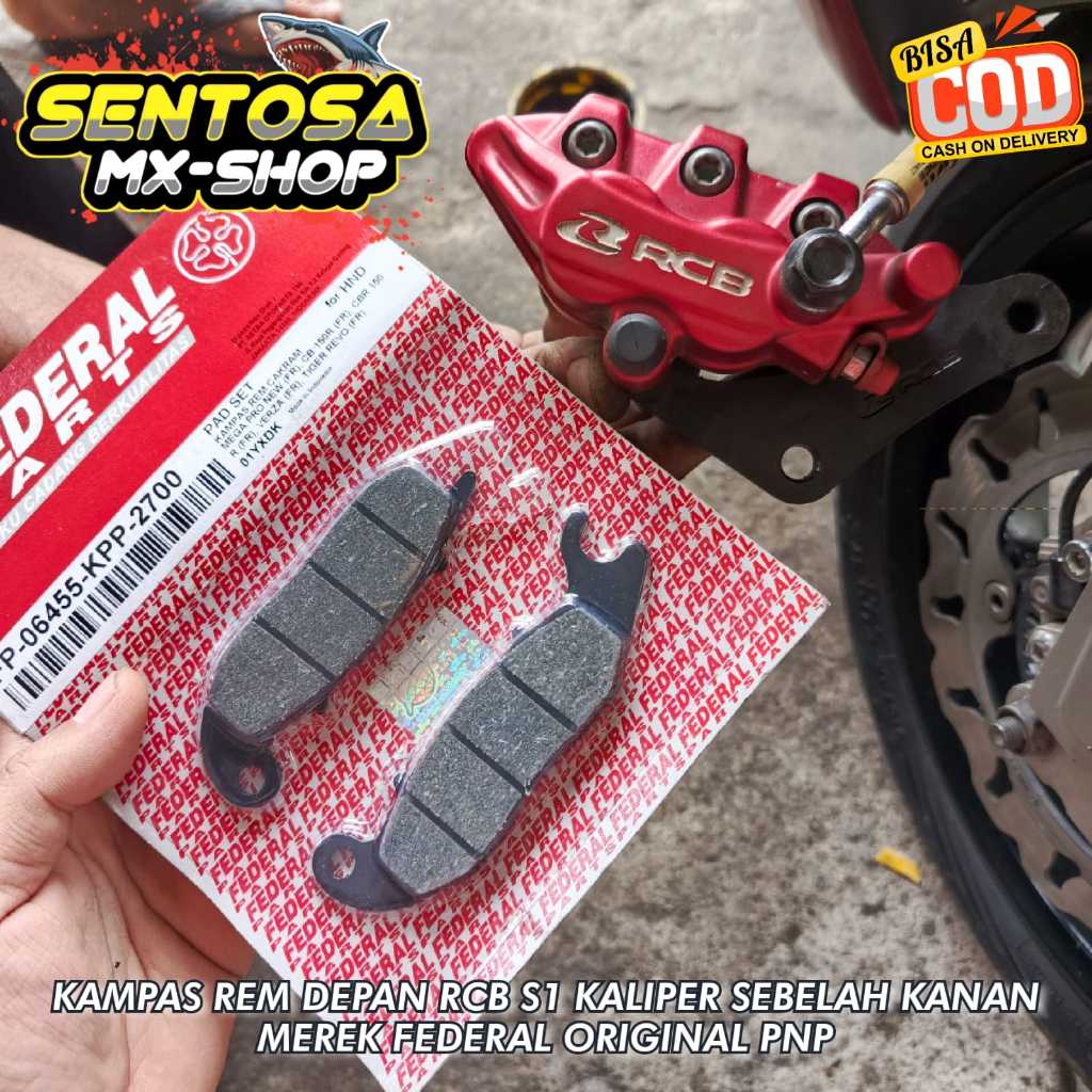 DISC PAD / FRONT BRAKE CAMP CALIPER S1 / E-SERIES 2PISTON SEBELAH RIGHT ...