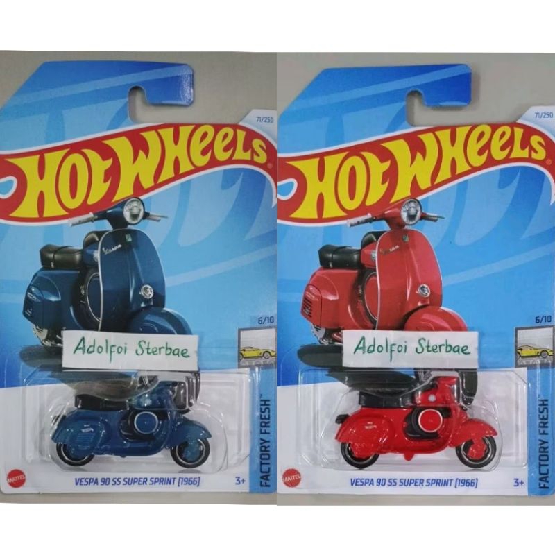 Hotwheels hot wheels vespa 90 ss super sprint (1966) factory fresh ...