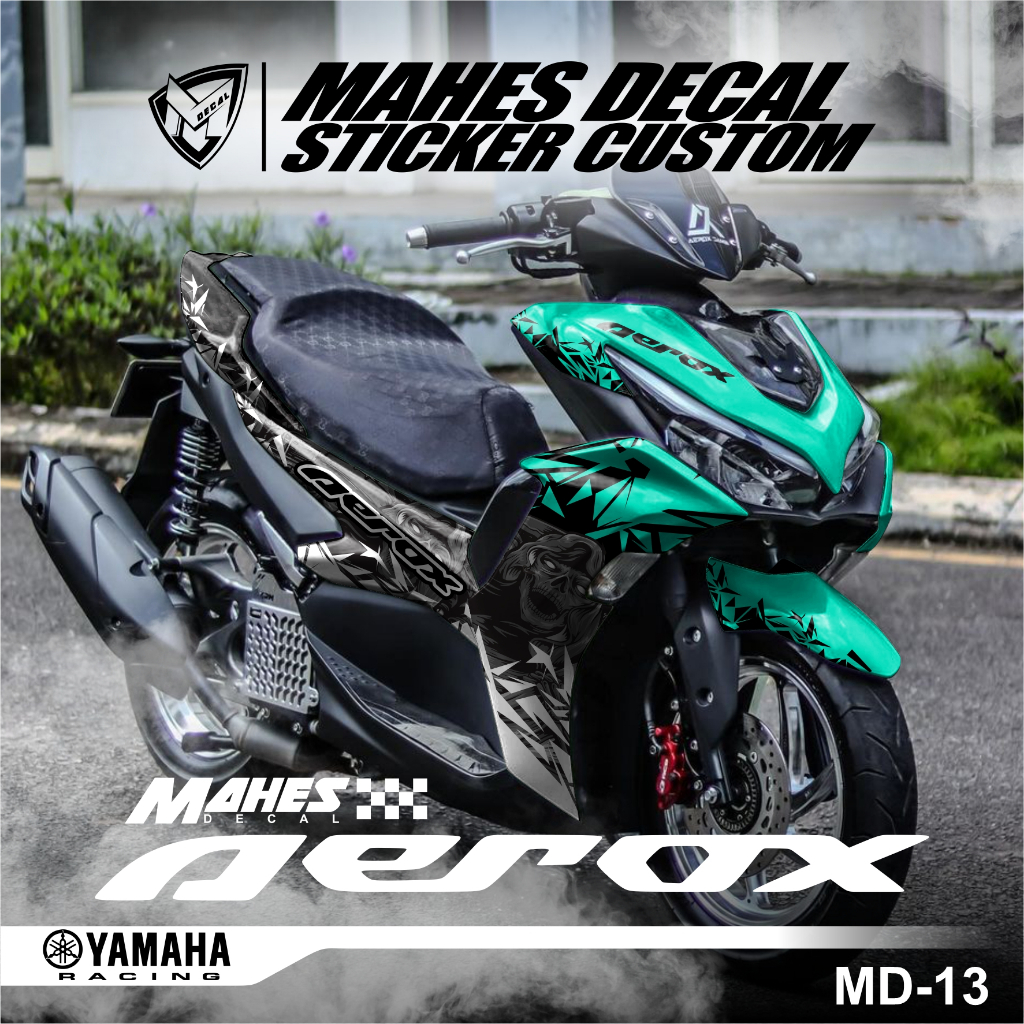 All New Aerox 155 Connected Abstract Zombie Skull Fullbody Variation ...