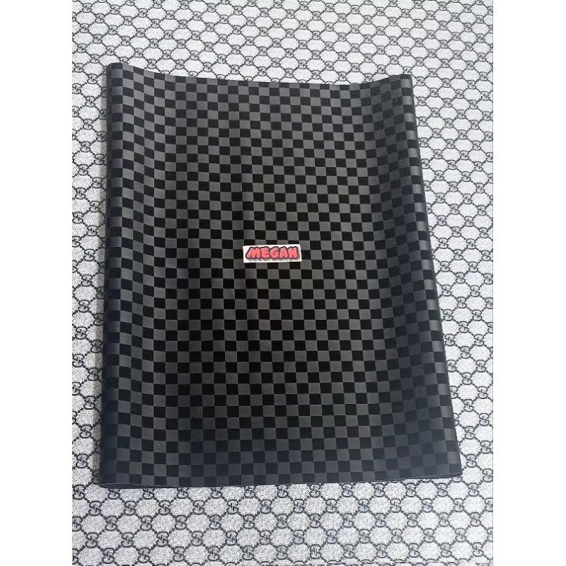 HITAM Leather seats / 3d black chess seat covers with 3 dimensions by ...