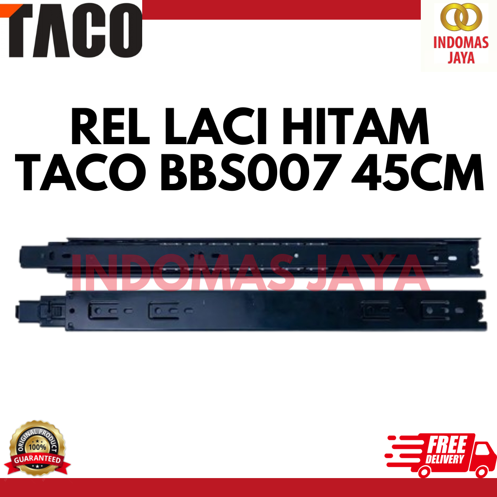 Taco RAIL DRAWER DOUBLE TRACK BBS007 45CM | Shopee Philippines