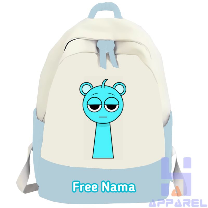 Incredibox CHILDREN'S BACKPACK SPRUNKI SKY BLUE SKY FREE NAME | Shopee ...