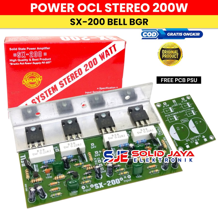 Power Stereo 200W SX-200 BELL - Power 200 Watt Stereo SX 200 SX200 ...