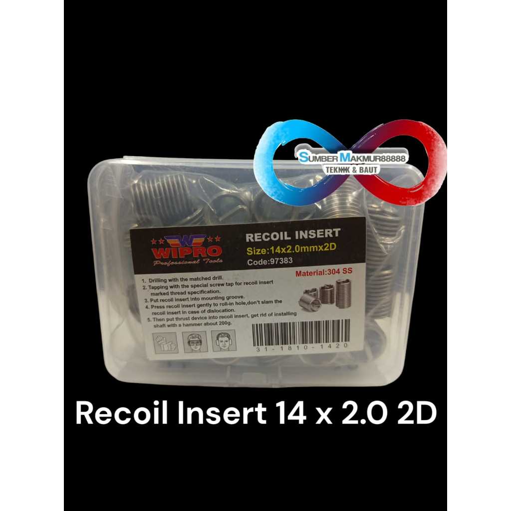 Recoil Insert 14 x 2.0 x 2D Wipro per 1 pcs | Shopee Philippines