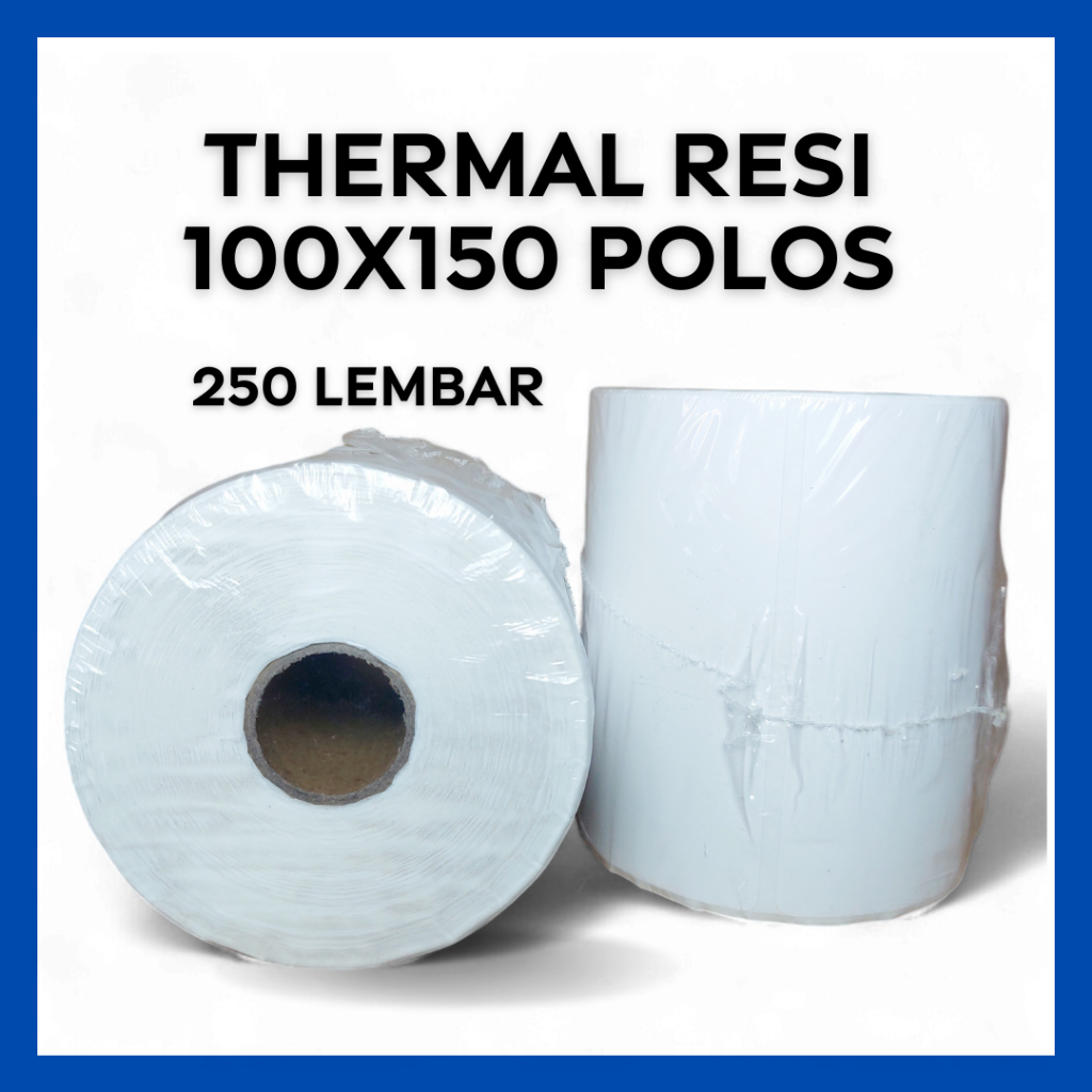 Plain Thermal receipt 100x150 250 sheets of stickers | Print online ...