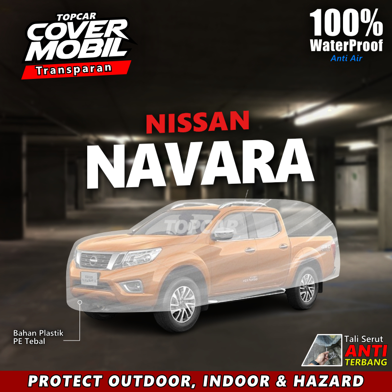 Topcar Waterproof Plastic Nissan Navara Transparent Car Cover | Shopee ...