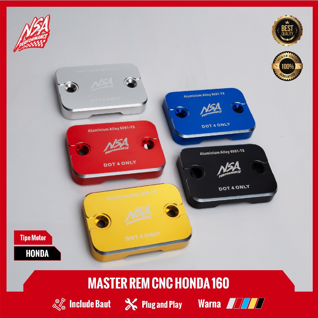 NSA CNC BRAKE MASTER COVER MOTORCYCLE ACCESSORIES MASTER BRAKE COVER ...