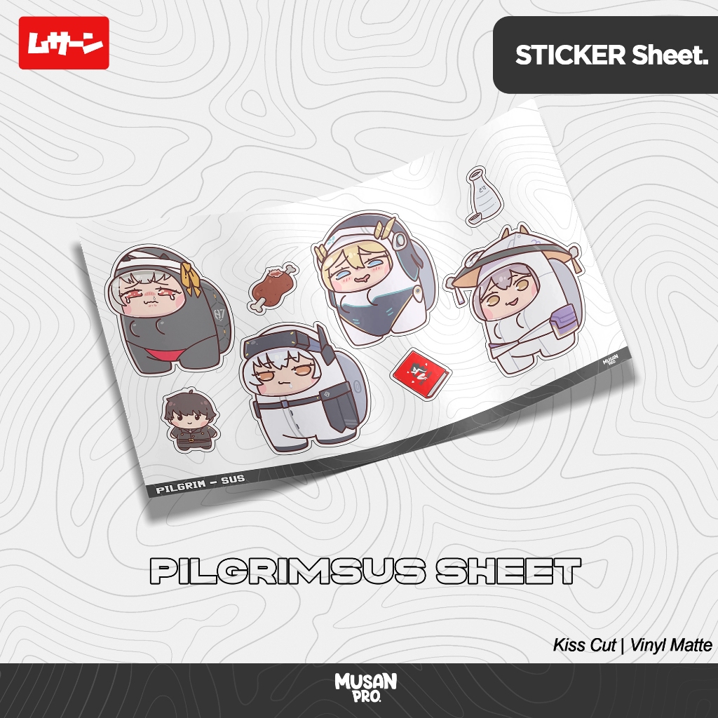 Pilgrim Sus Sticker Sheet - Modernia - Scarlet - Snowwhite - Rapunzel ...