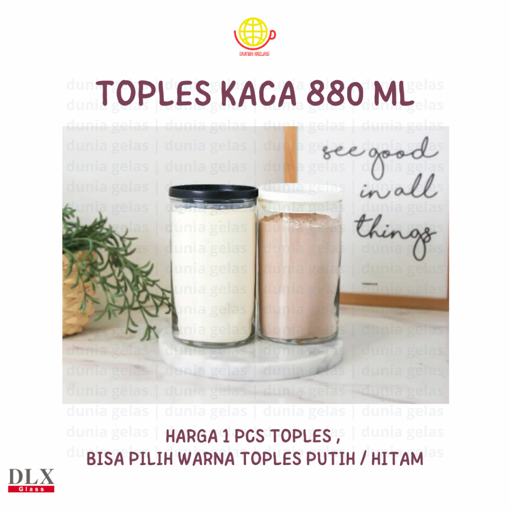880 ml Glass Jar with Plastic Lid / Snack Jar / Cake Jar / Glass Jar ...