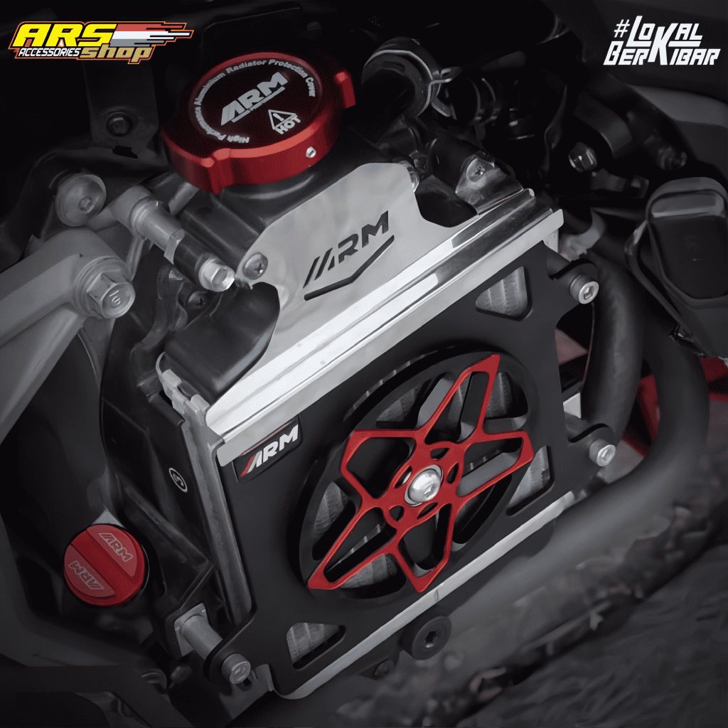 3D SPINER Radiator Cover PACKAGE ARM TYPE BINTANG + Radiator CAP ...