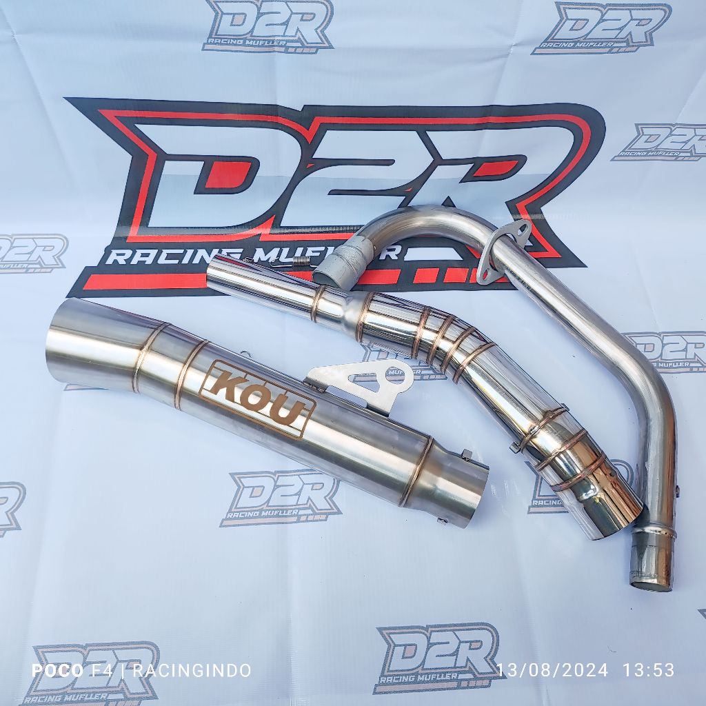 Super Open pipe Kou Mahachai exhaust pipe Canister 51mm 1 set for ...