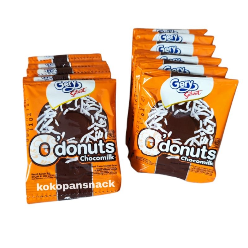 Gery O DONUT RING 8 GRAM GR DONUT-SHAPED BISCUITS MILK CHOCOLATE FLAVOR ...