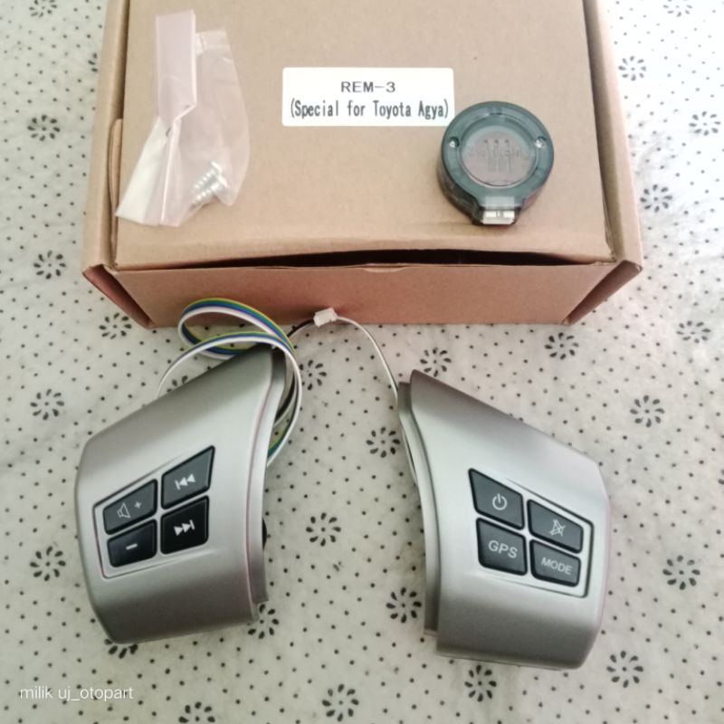 TOMBOL Agya ayla steering wheel remote button 1set | Shopee Philippines