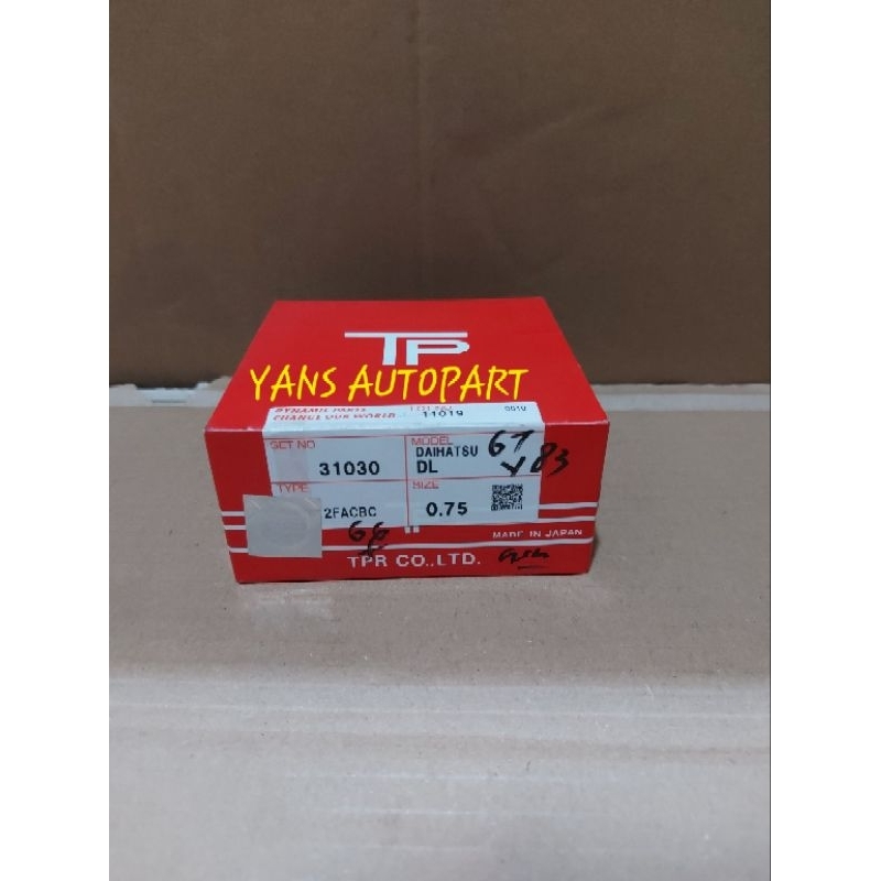 Ring SEHER PISTON DAIHATSU TAFT GT / V83 DL TP JAPAN | Shopee Philippines