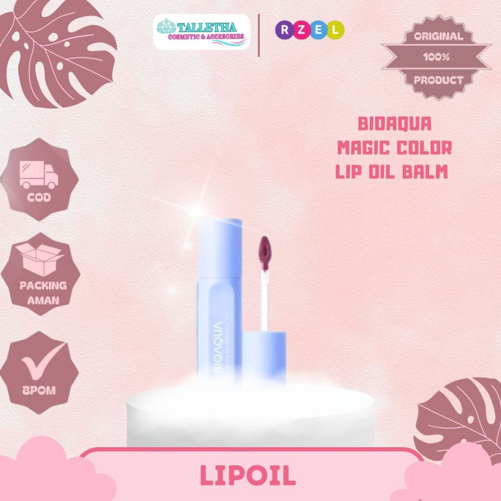 Original BIOAQUA Magic Color Lip Oil Balm Lip Gloss Lip Moisturizer ...