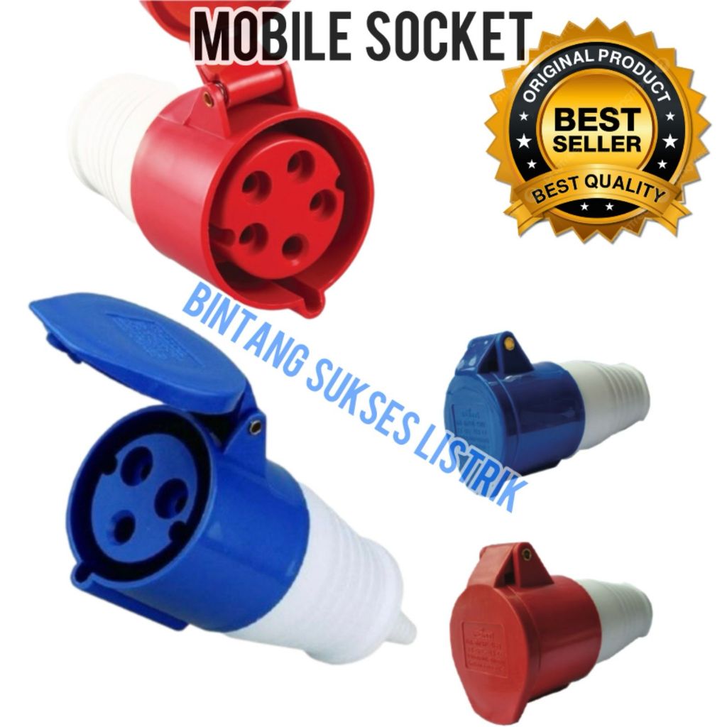 Mobile Socket 5 Pole 16A 32A Socket 5 Pin 16 32 Amper | Shopee Philippines