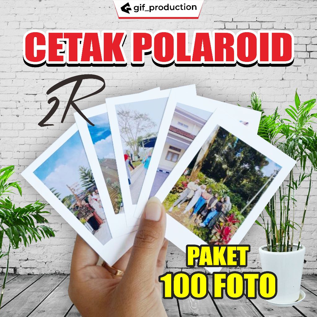 Polaroid PHOTOS PACKAGE 100 Photos / Polaroid 2R Photo Printing ...