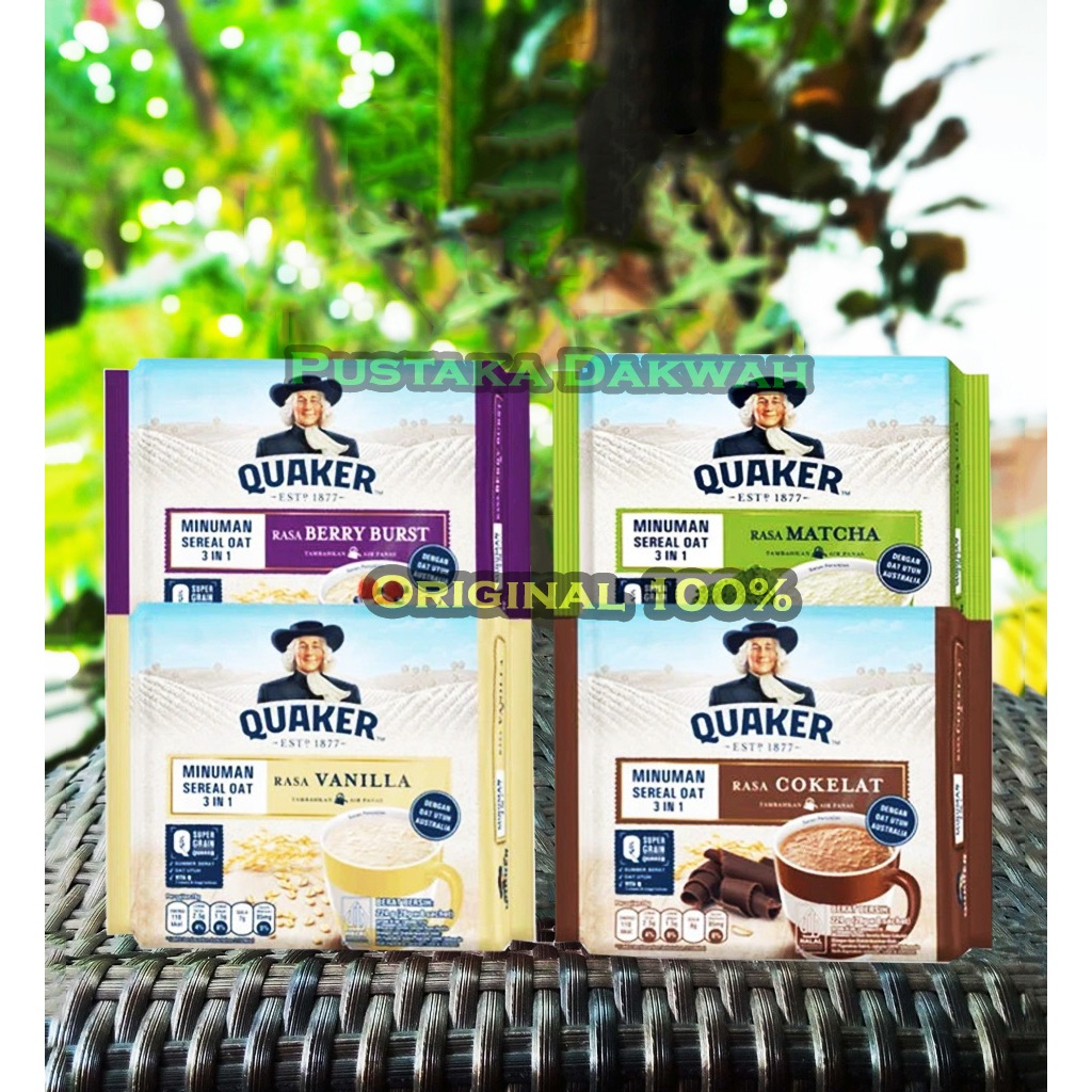 Quaker 3in1 Vanilla Flavor Mocha Chocolate Matcha Maca and Berry Bust ...