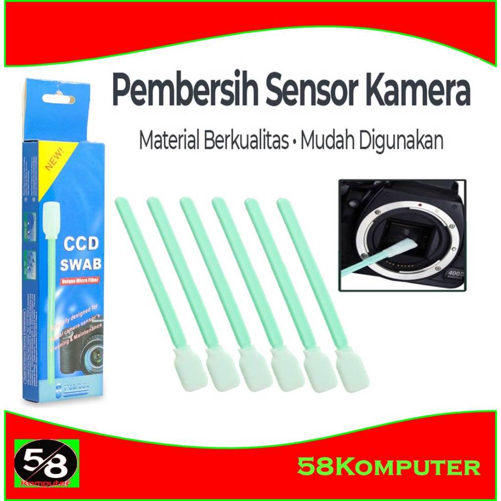 Camera Sensor Cleaner CCD Swab CMOS Camera Lens 6 PCS Sensor Cleaning ...