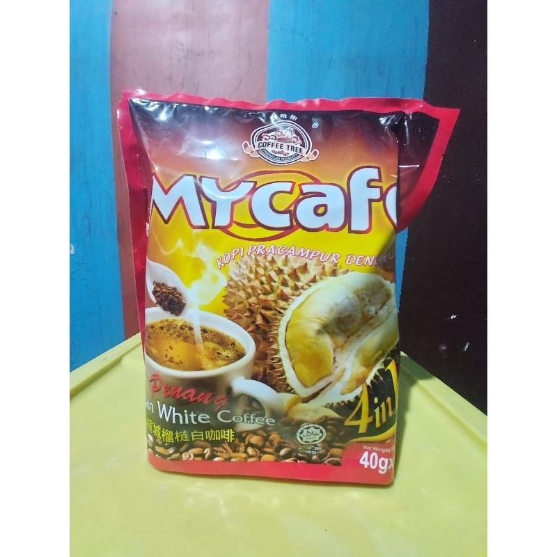 Coffee Tree MyCafe Durian (15x40gr) My Cafe Penang White Coffee Durian Coffee Durian | Shopee ...