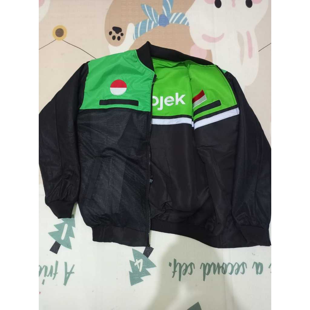 Grab AND GOJEK JACKETS CAN BE WORN AND BACK | Shopee Philippines