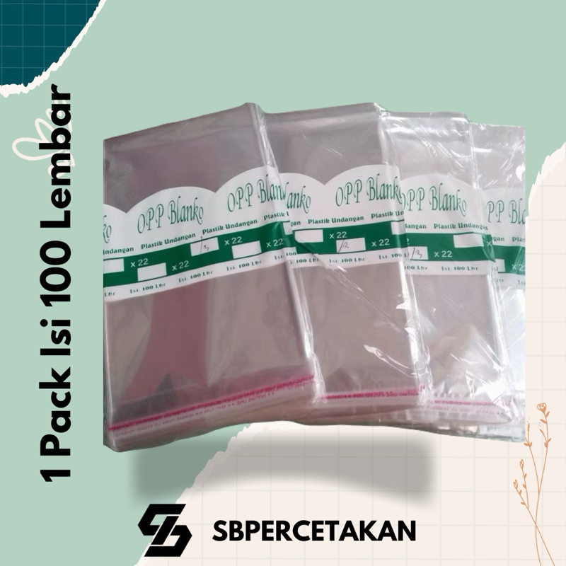 Opp Plastic Invitation Blank 1 Pack Contains 100 Sheets | Shopee ...