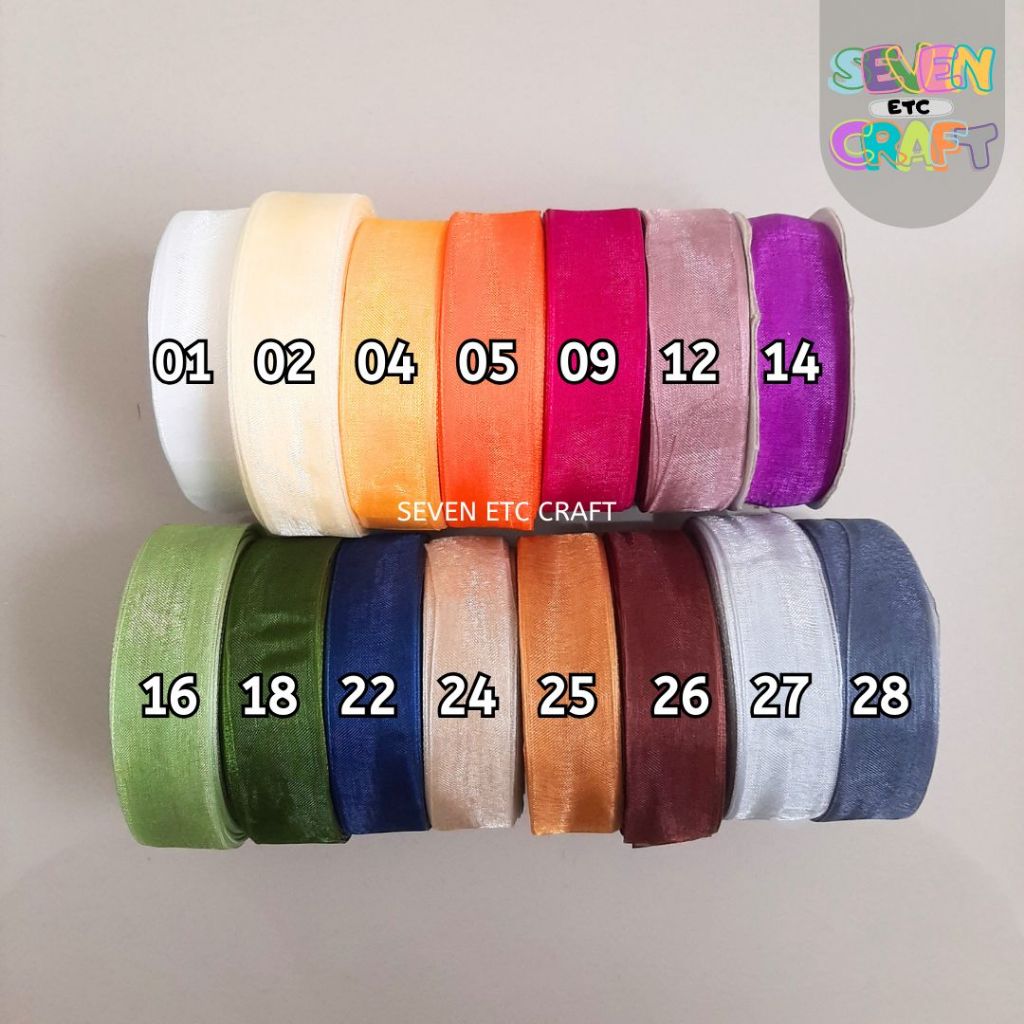 Organdy Ribbon 3/4 inch (2 cm) | Shopee Philippines