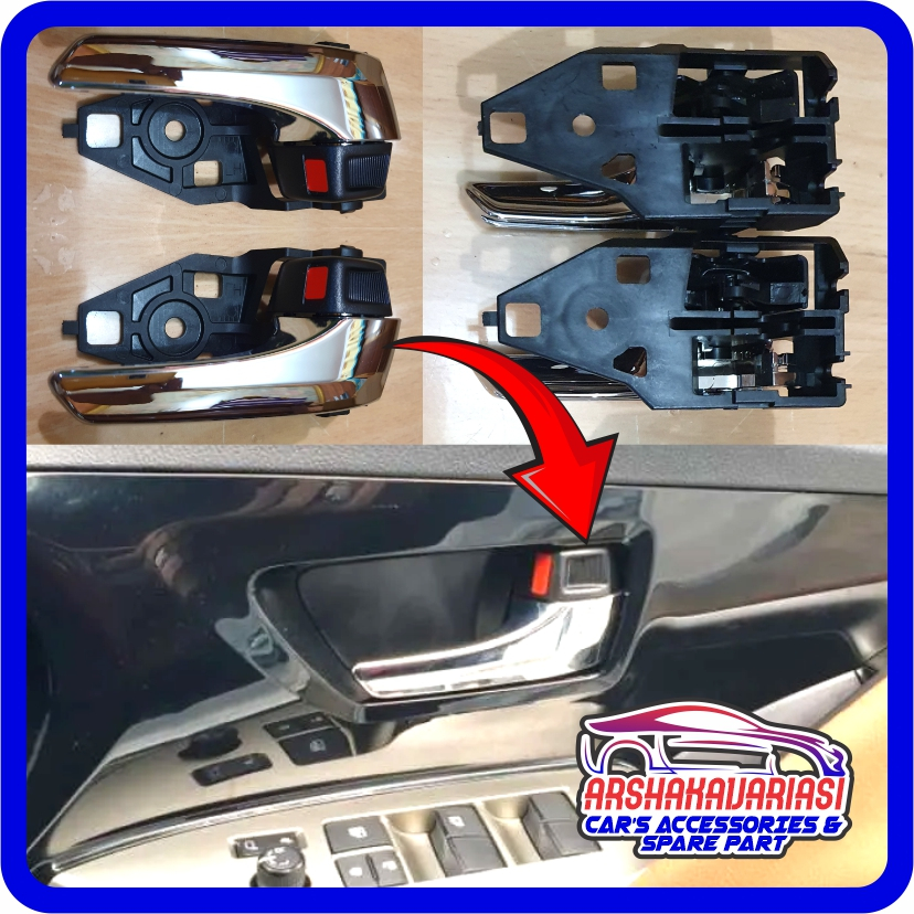 Inside Door Handle for Innova Reborn Fortuner VRZ Hilux 2016 - 2022 Set ...