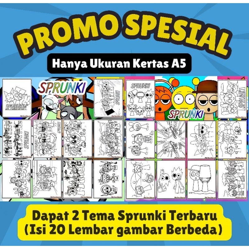 Sprunki GETS 2 THEMES / Coloring Drawing Paper SPRUNKI V2 & SPRUNKI V4 ...