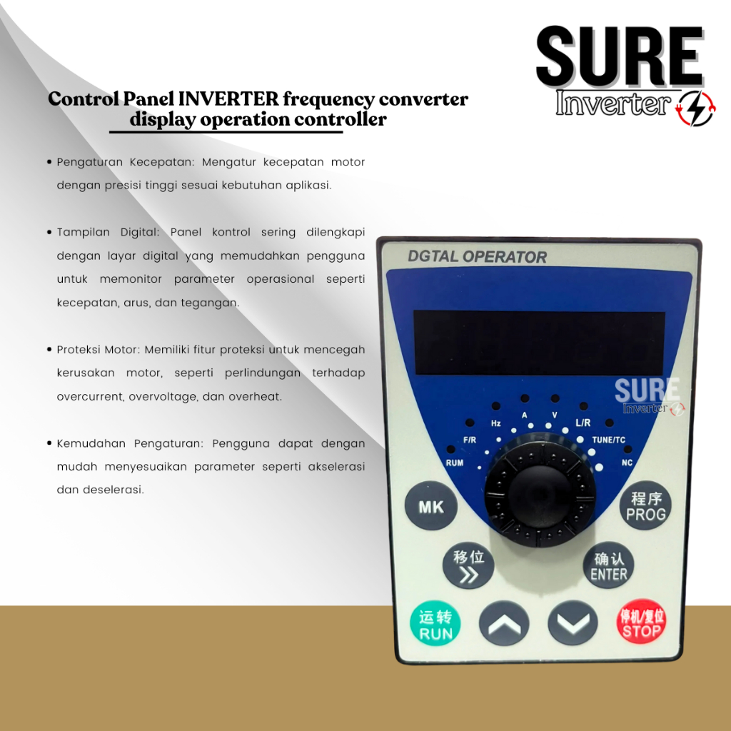 Sure INVERTER Control Panel INVERTER Digital Operator for Motor Speed ...