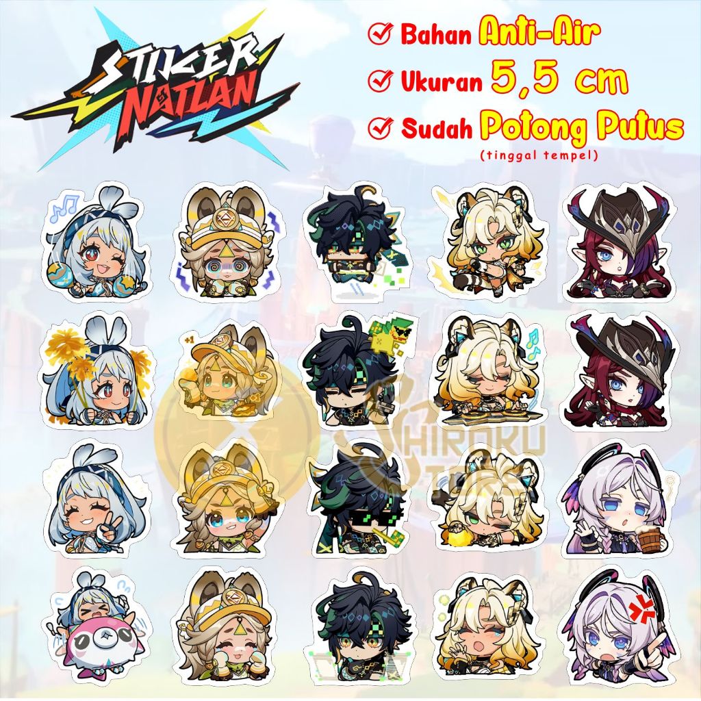 Natlan Series Premium Sticker Pack / Set of Waterproof Stickers Anime ...