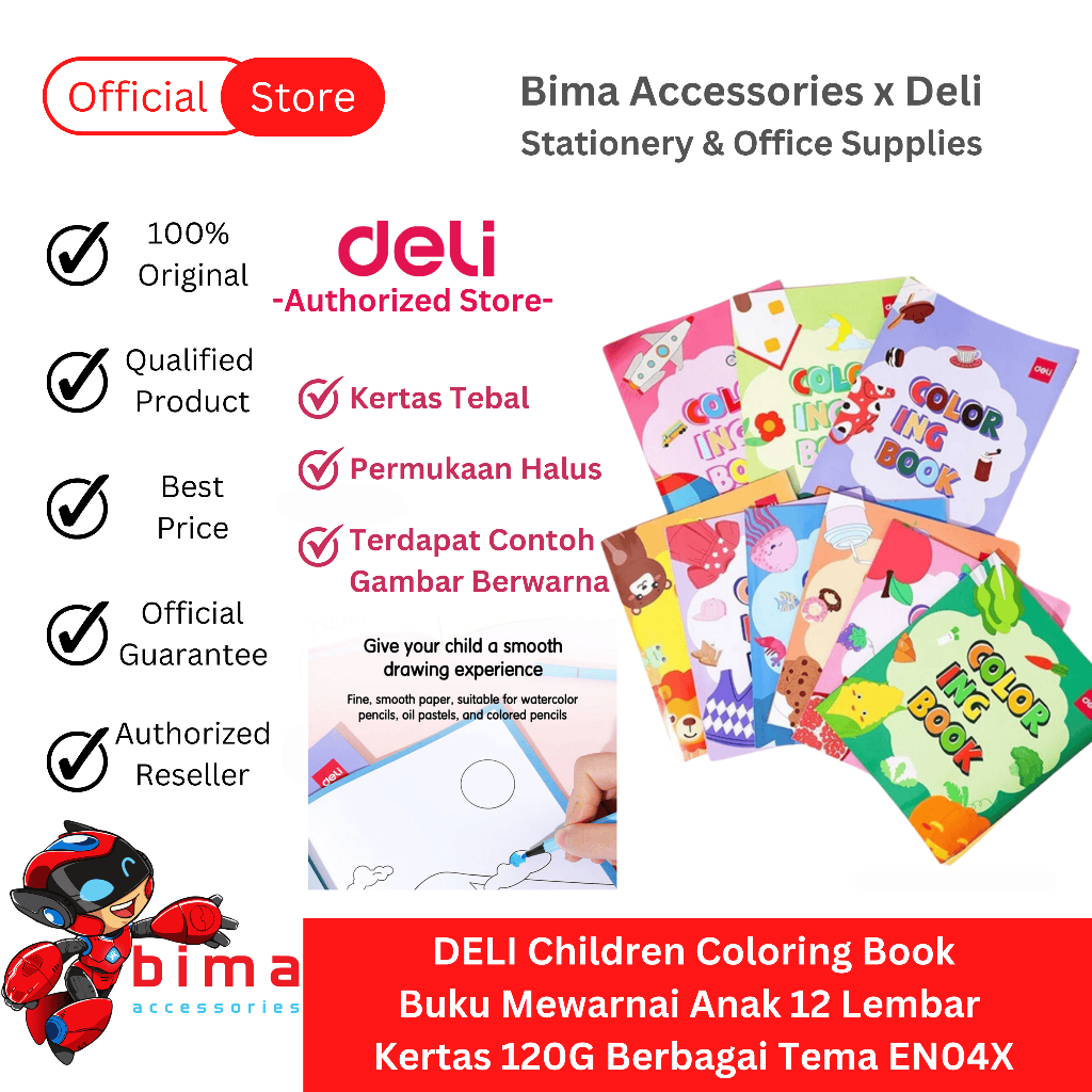 Deli Kindergarten Elementary School Children's Coloring Book Coloring ...