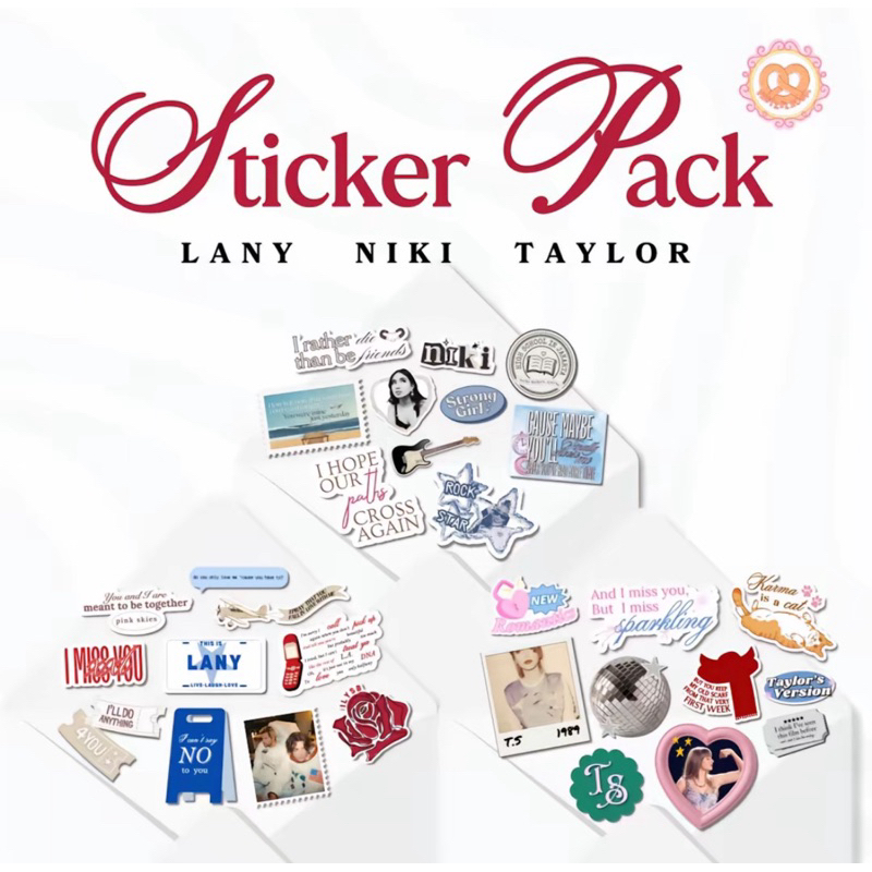 Sticker Pack LANY, NIKI, TAYLOR | Shopee Philippines