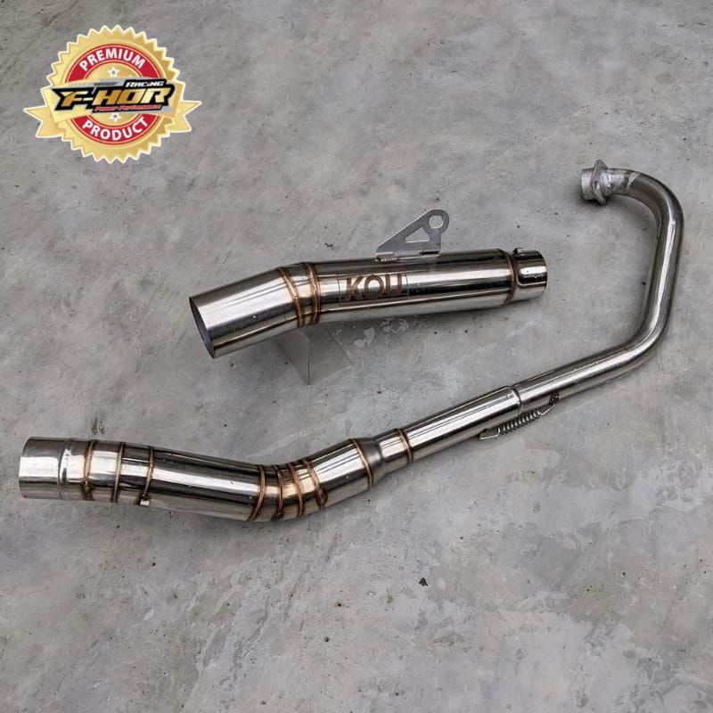 Kou mahachai SUPER open spec pipe 1set and big elbow for tmx rusi ...