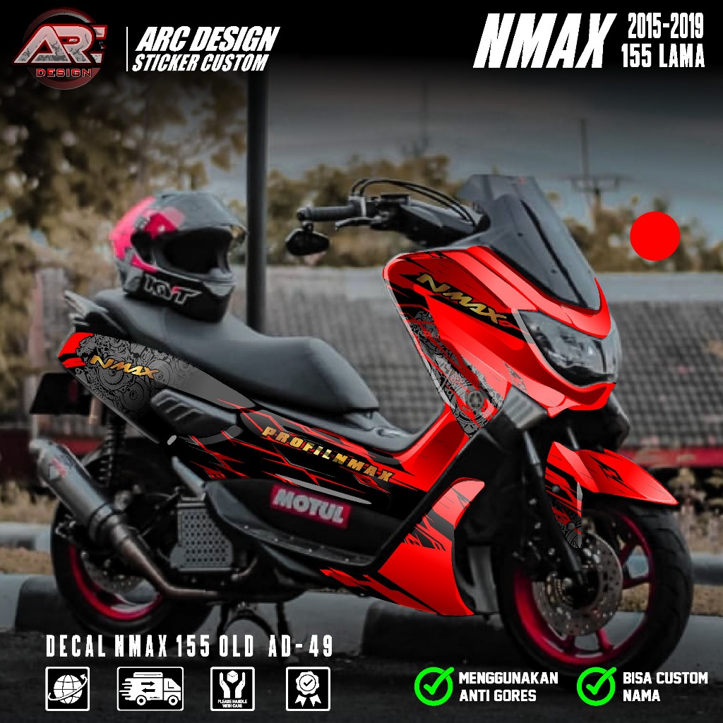 MESIN Newest Decal Sticker Yamaha Nmax 155 Old 2015 2016 2017 2018 2019 ...