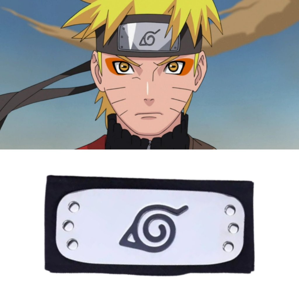 Naruto Manga Anime Headband Toy / Hidden Village Headband Bandana ...