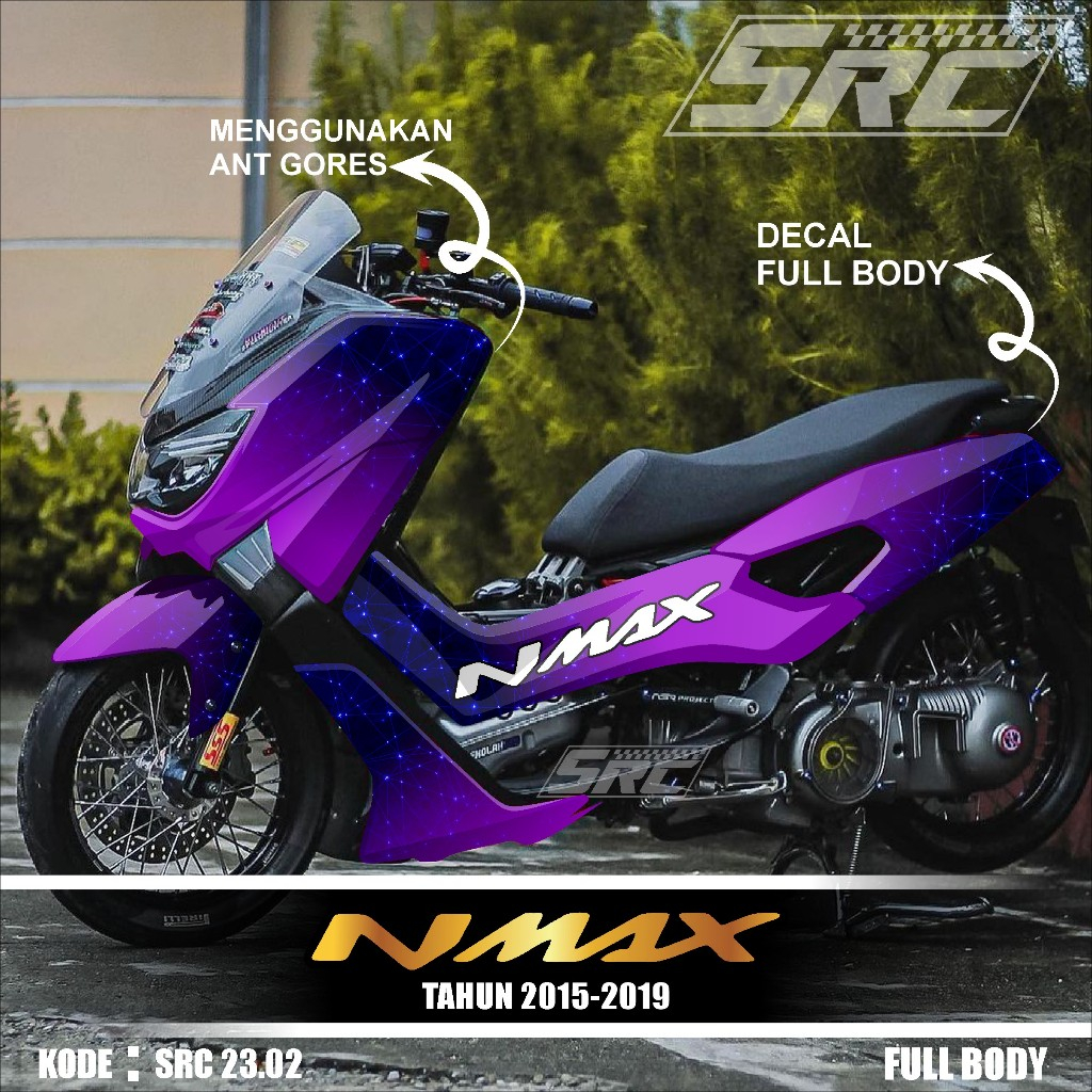 Full Body Sticker Decal Yamaha Nmax Old Old 2016 2017 2018 2019 Old ...