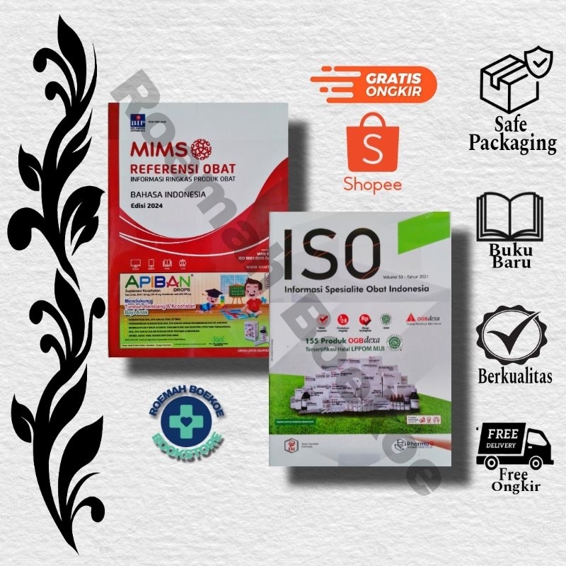 Package OF 2 BOOKS MIMS REFERENCE OF MEDICINE 2024 & ISO VOL. 53 ...