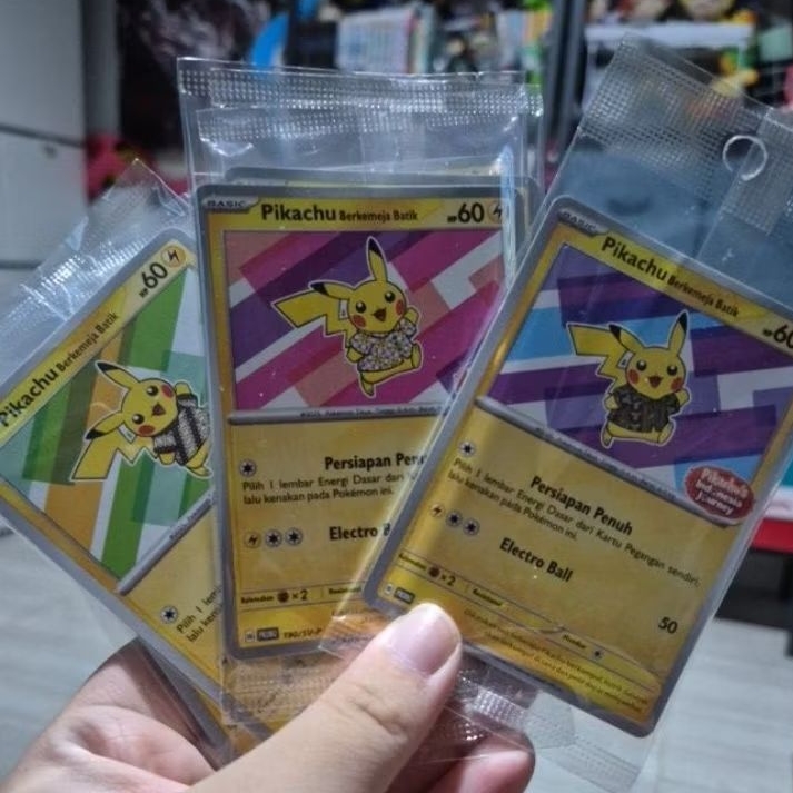 Batik pokemon pikachu card | Shopee Philippines