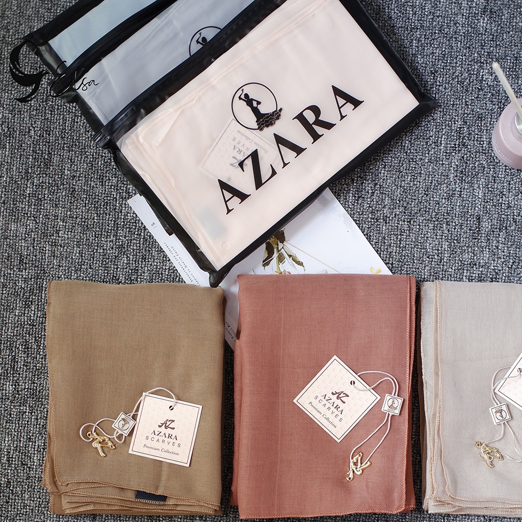 Azara Hijab Paris Premium 4s Plain Metal Logo | Shopee Philippines
