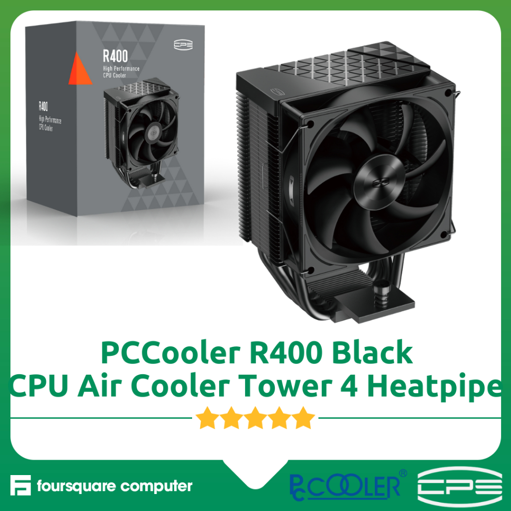 Hsf PCCooler R400 Black CPU Air Cooler 4 Heatpipe | Shopee Philippines